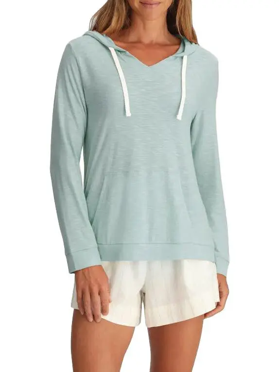 FREE FLY Oversized Slub Knit Hoodie - Tropic Sea