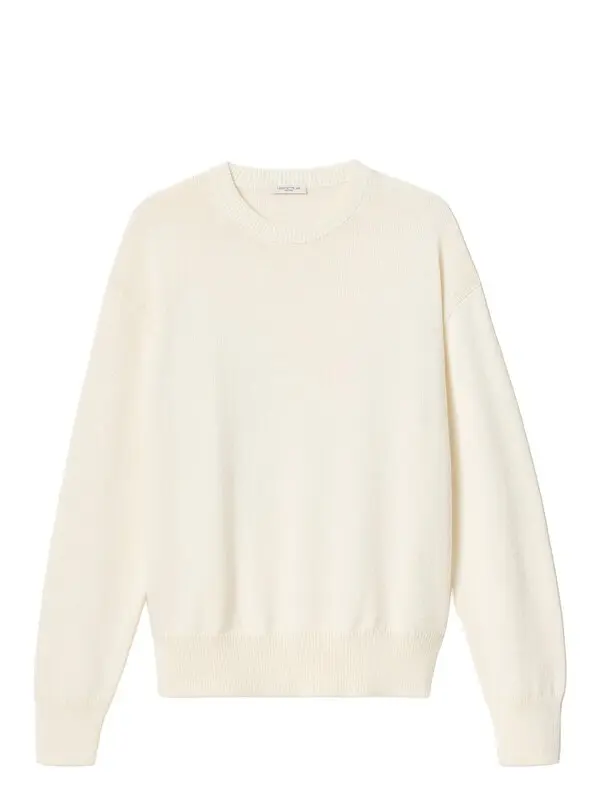 Lafayette 148 New York Plus-size Cotton-silk Crewneck Sweater - Cloud