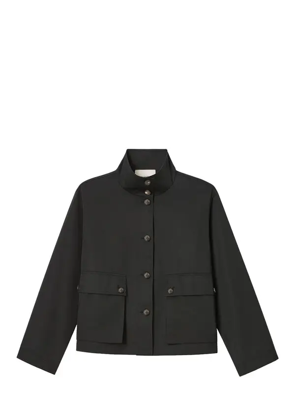 Lafayette 148 New York Technical Twill Jacket - Black