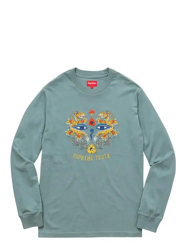 Supreme Truth Long Sleeve Tee Shirt - Slate