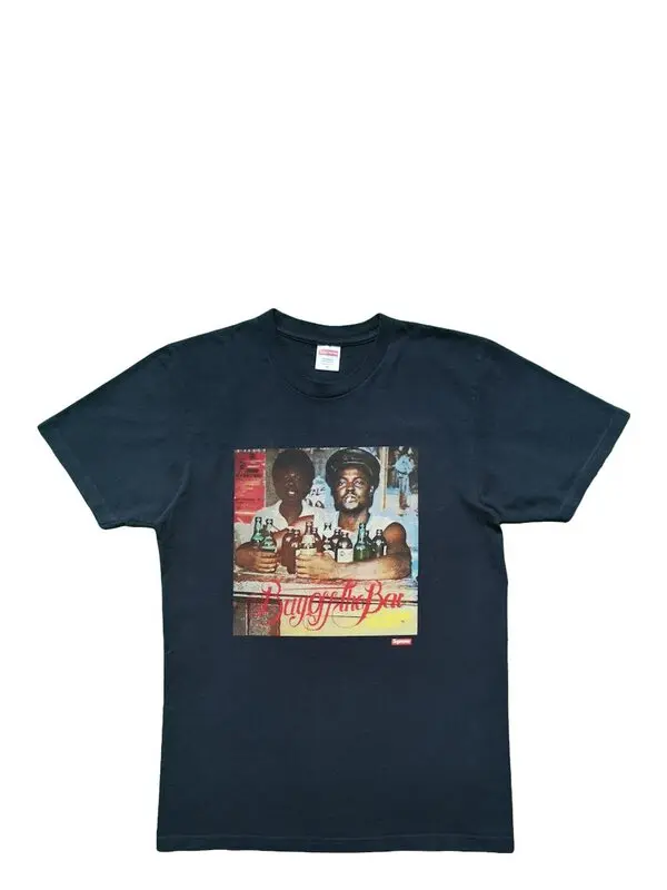 Supreme Wilfred Limonius Buy Off The Bar Tee Shirt - Navy Blue