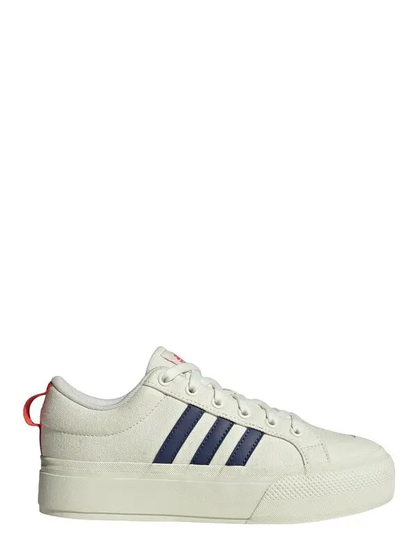 Adidas Bravada 2.0 Platform Sneakers - Ivory/dark Blue/bright Red