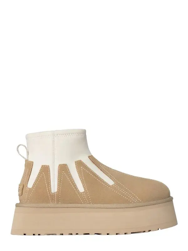UGG Classic Mini Dipper Sunwave Boots - Mustard Seed