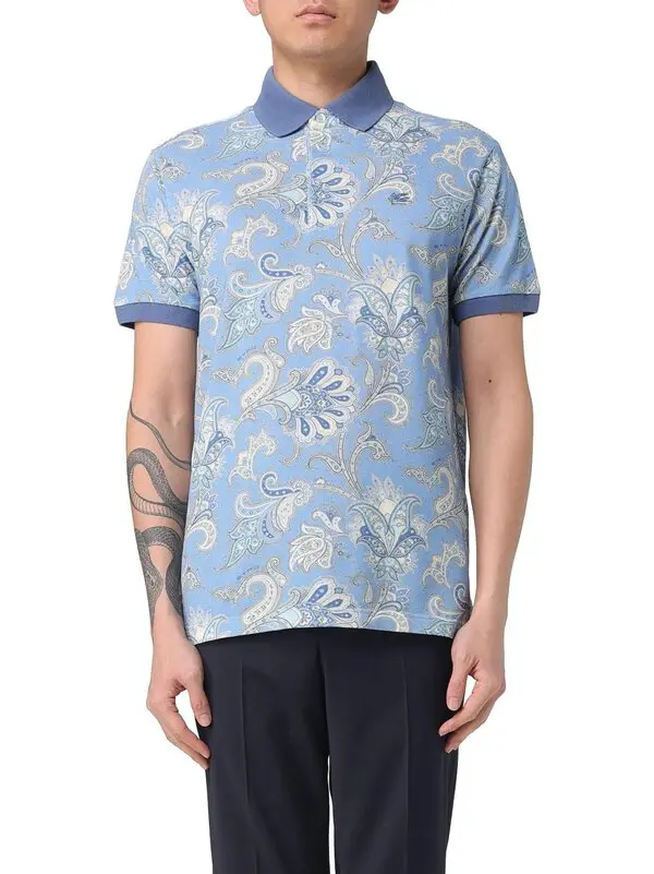 Etro Polo Shirt - Gnawed Blue
