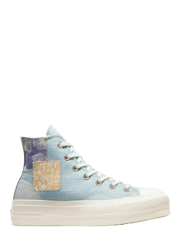 CONVERSE Chuck Taylor All Star Lift Platform High Denim Patchwork - Blue