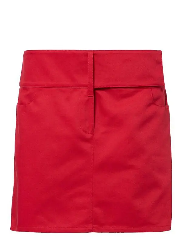 COURREGES Belted Mini Skirt - Red