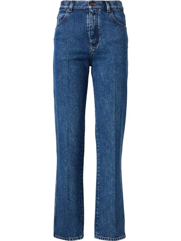 Loro Piana Brooke Mid-rise Cropped Straight Jeans - Blue