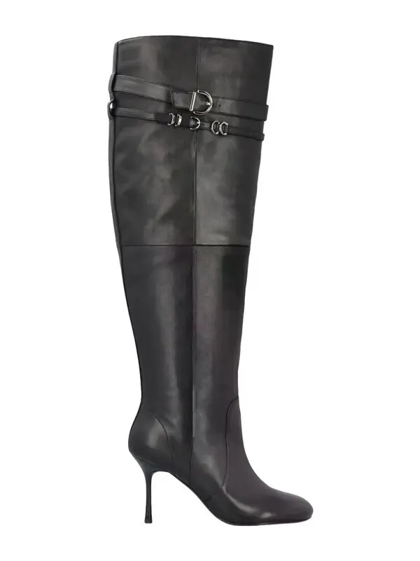 Pinko Leather Over-the-knee Boots - Black