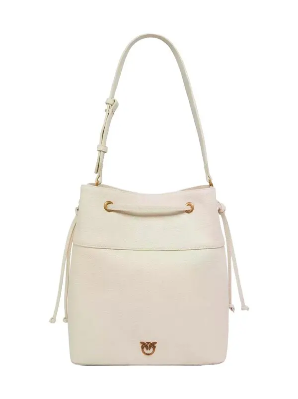 Pinko Forever Bucket Bag - White