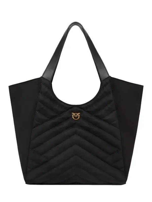 Pinko Quilted Tote - Black