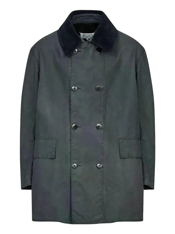 MAISON MARGIELA Cotton Double-breasted Jacket - Blue