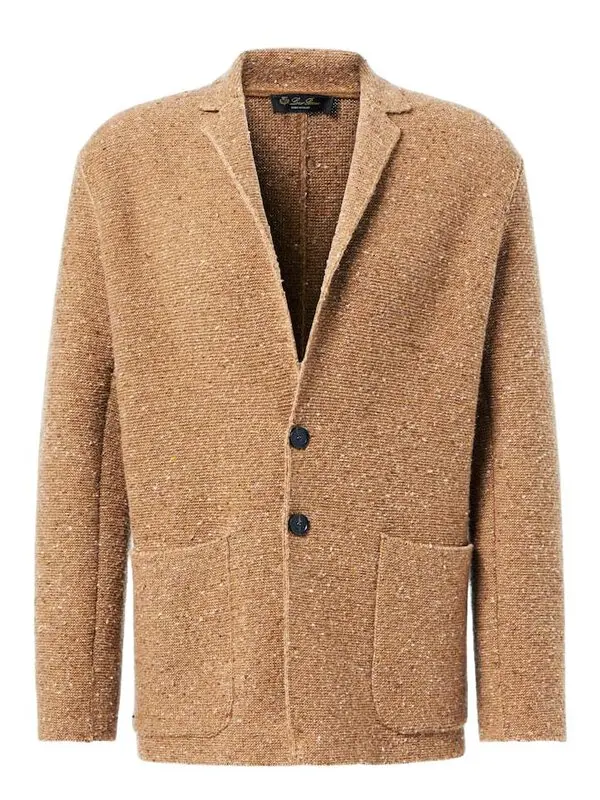 Loro Piana Cashmere And Linen Cardigan - Brown