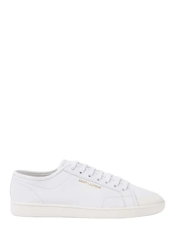 Saint Laurent Gym Leather Sneakers - White