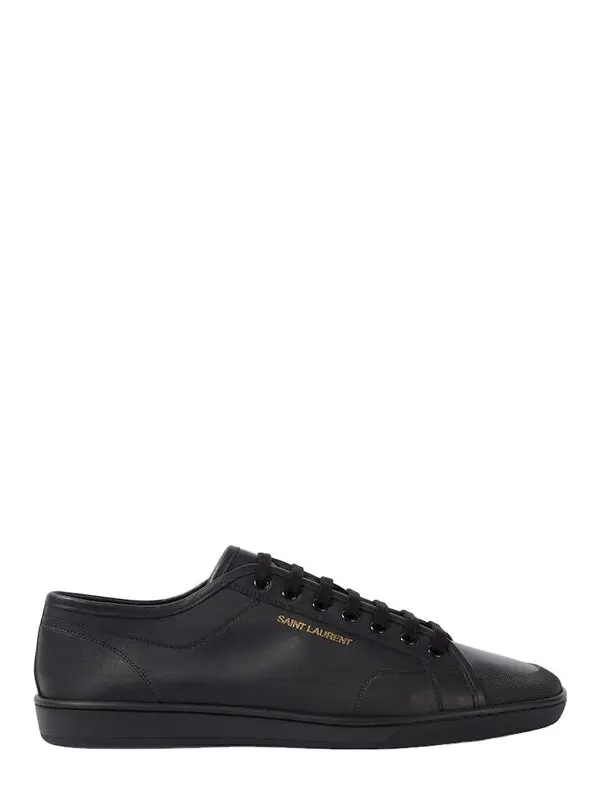 Saint Laurent Gym Leather Sneakers - Black