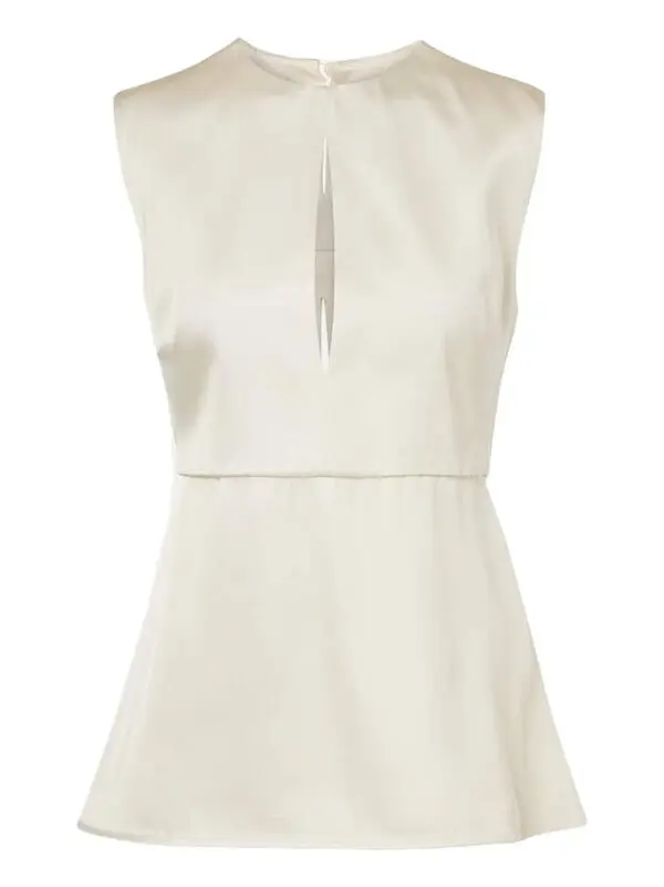 JIL SANDER Peplum Top - Beige