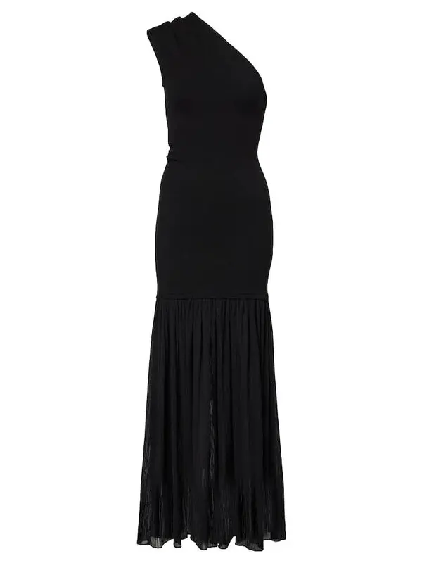 Proenza Schouler Cora One-shoulder Maxi Dress - Black