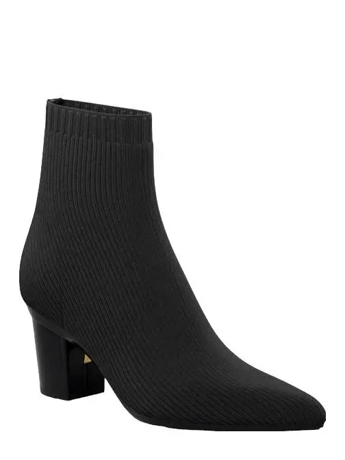 PASHION FOOTWEAR The Bootie 3" Block Heel - Coal Knit