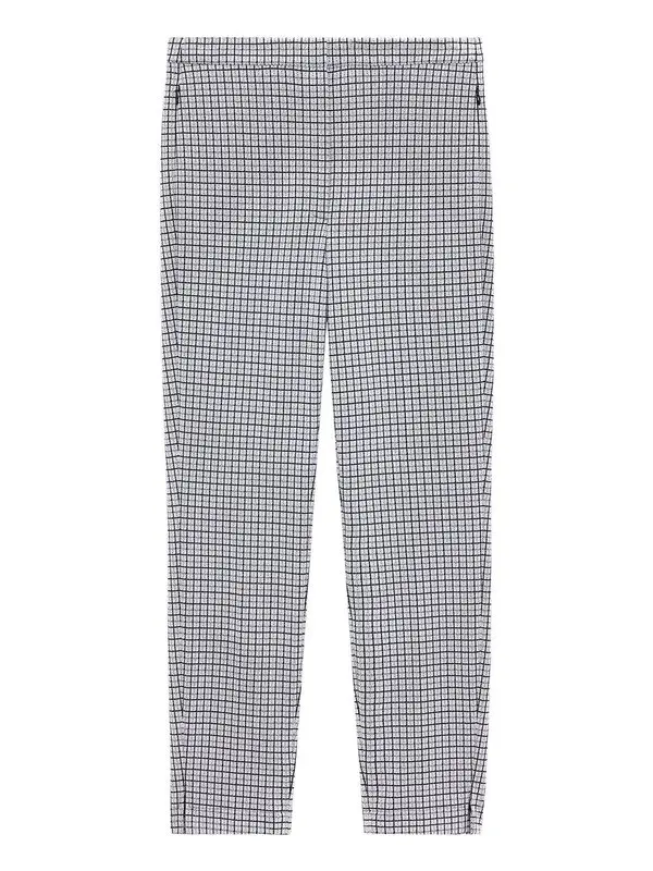 Theory Tapered High-rise Pants - Fog Multi