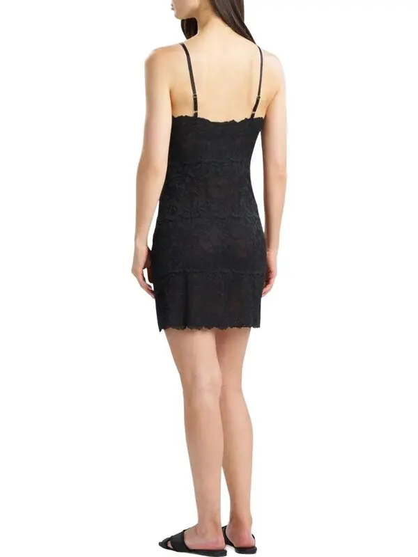 Natori Peony Lace Chemise - Black