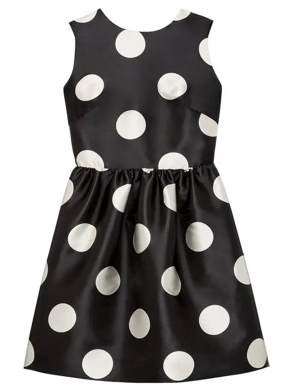 Kate Spade New York Breezy Dot Mini Dress - Black/cream