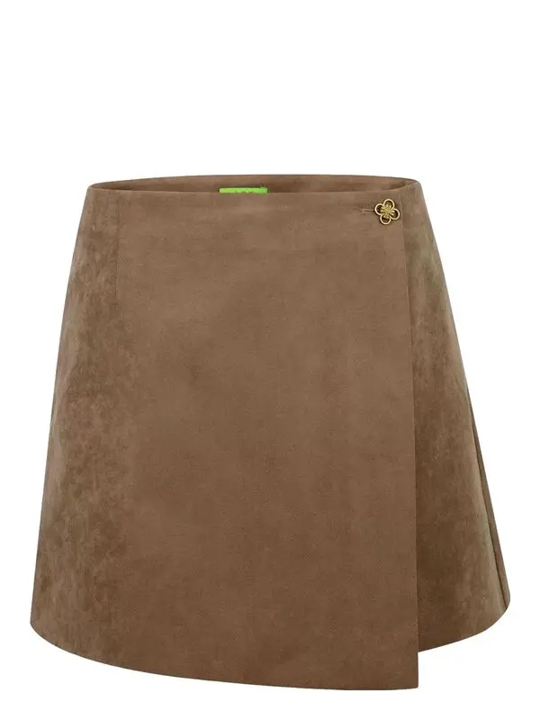 Shanghai Tang Mini Skorts - Brown