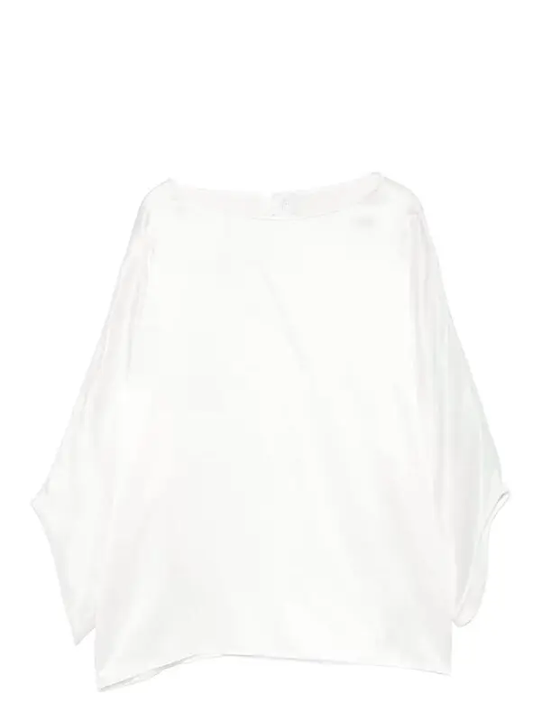 Eleventy Silk Top - White