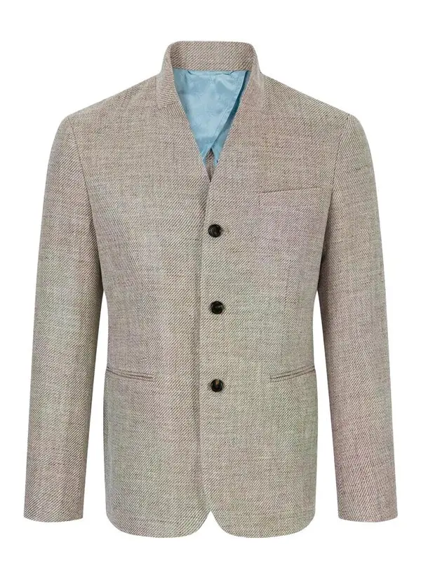Shanghai Tang V-neck Blazer - Brown