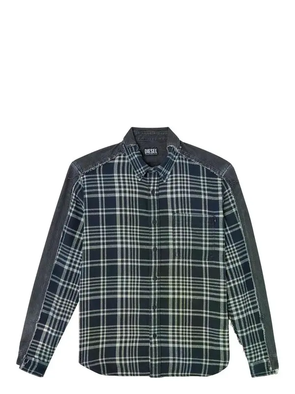 DIESEL X Timberland Checked Shirt - Blue