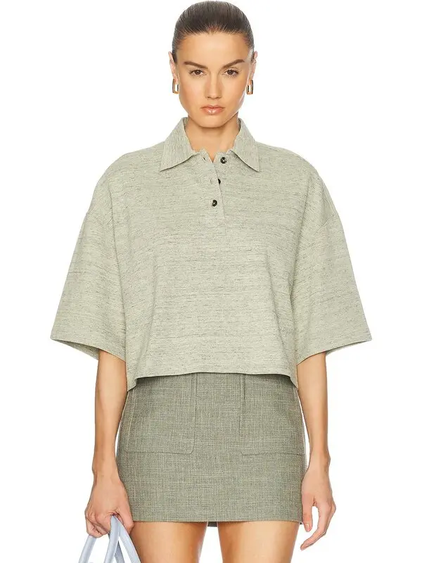 Bottega Veneta Cropped Polo Shirt - Chick Melange