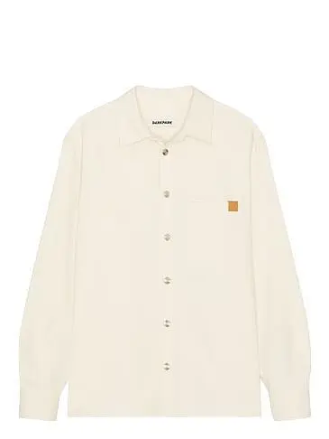 DARKPARK Serge Japanese Long Sleeve Shirt - Ecru