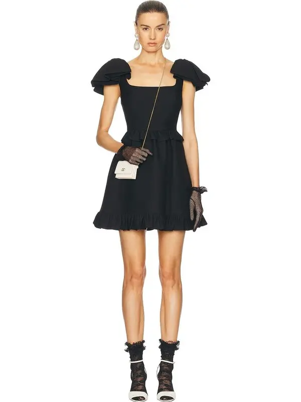 Valentino Garavani Crepe Couture Dress - Nero
