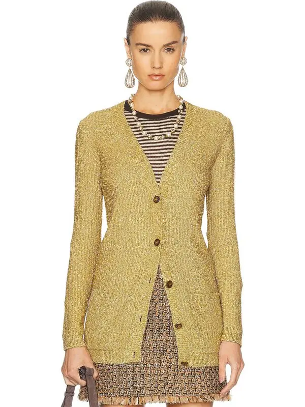 Gold Cardigans For Women | Editorialist