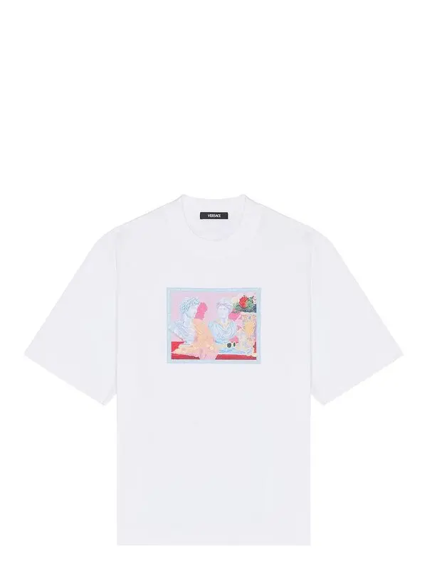 Versace Gallery Print Tee - White