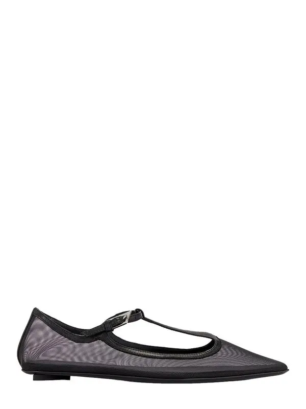 Attico Juno Ballerina Flats - Black