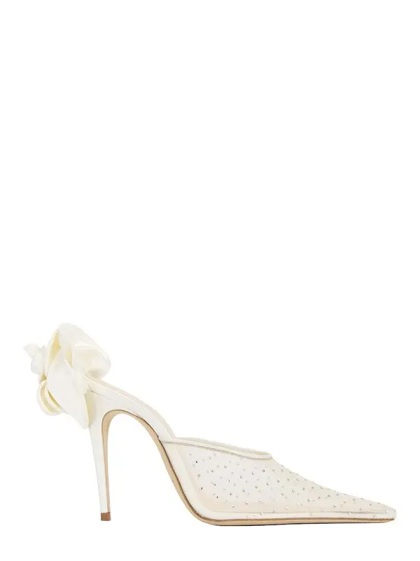 Magda Butrym Crystal Mule - Cream