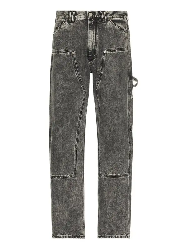 Aries Acid Wash Denim Carpenter Jeans - Black