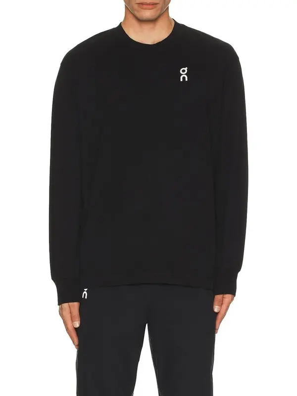 On Club Long Sleeve T-shirt - Black