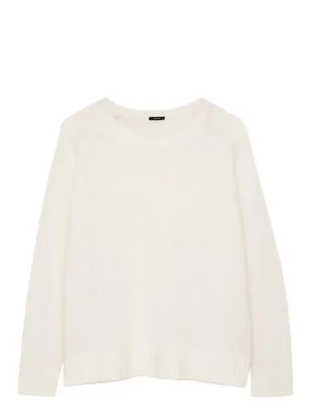 JOSEPH Round-neck Cashmere Jumper - Ivory