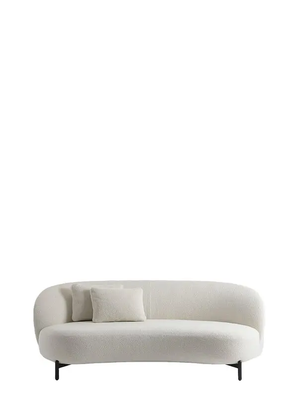 KARTELL Lunam Curved Sofa - Orsetto White