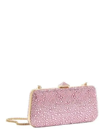 Valentino Garavani Carry Secrets Rhinestone Minaudiere - Pink