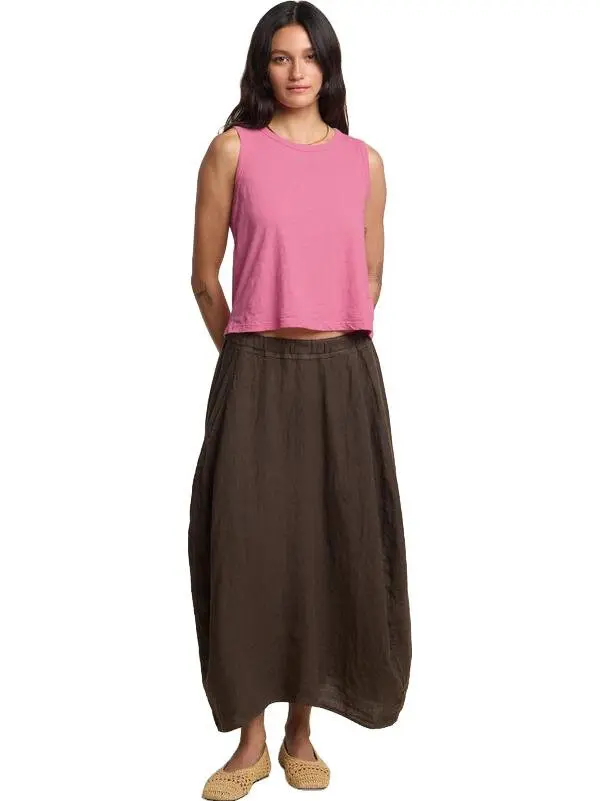 Velvet By Graham & Spencer Fae Linen Maxi Skirt - Multicolor