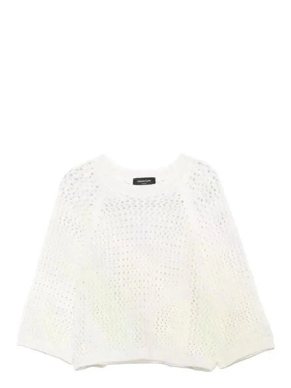 Fabiana Filippi Open-knit Top - White