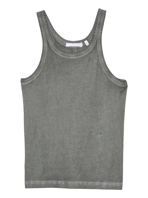 Helmut Lang Gd Racer Ribbed Tank - Grey