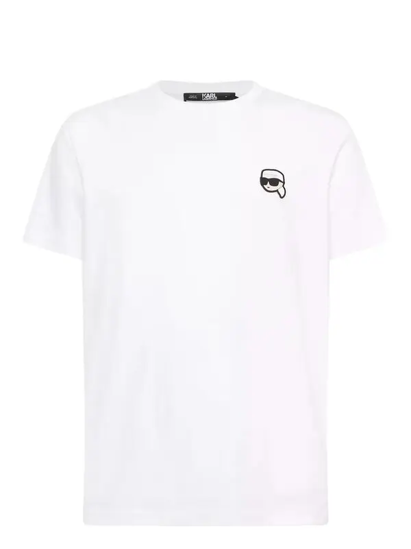 Karl Lagerfeld Ikon-appliqué T-shirt - White