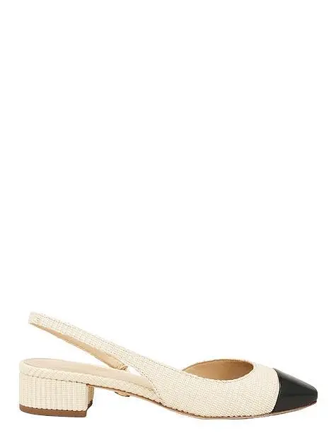 Veronica Beard Cecile Slingbacks - Natural & Black