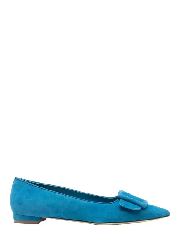 Manolo Blahnik Maysale Ballet Flats - Blue