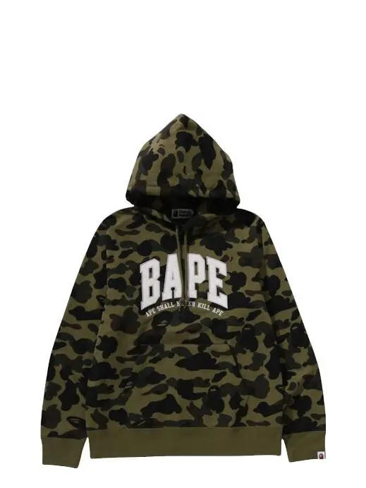 BAPE 1st Camo Pullover Hoodie - Green