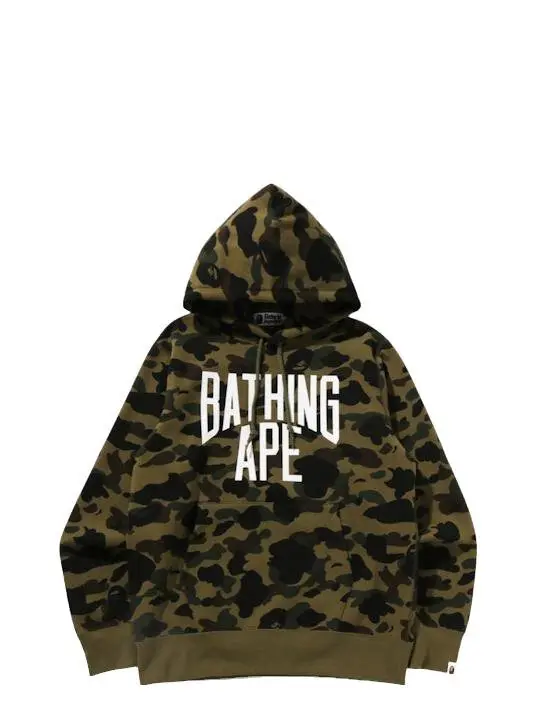 BAPE 1st Camo Pullover Hoodie - Green