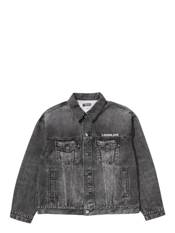 BAPE Printed Denim Jacket - Black