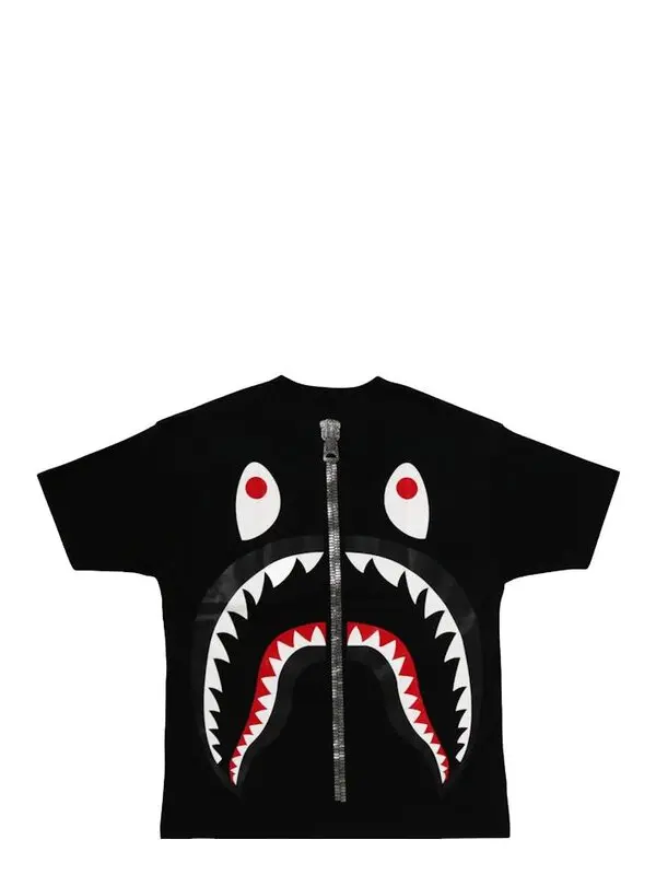 A BATHING APE Big Shark Oversized Tee Shirt - Black